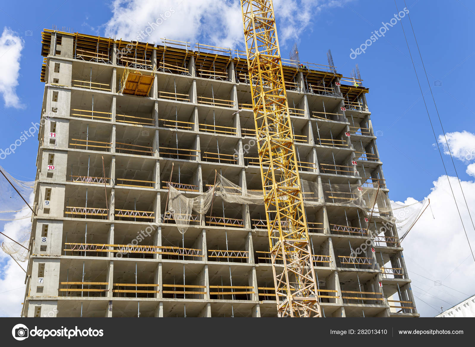 Multi Storey Building Construction New Residential Complex Moscow ...
