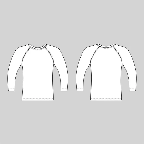Shirt Man Template Front Back Views Vector Illustration Isolated ...