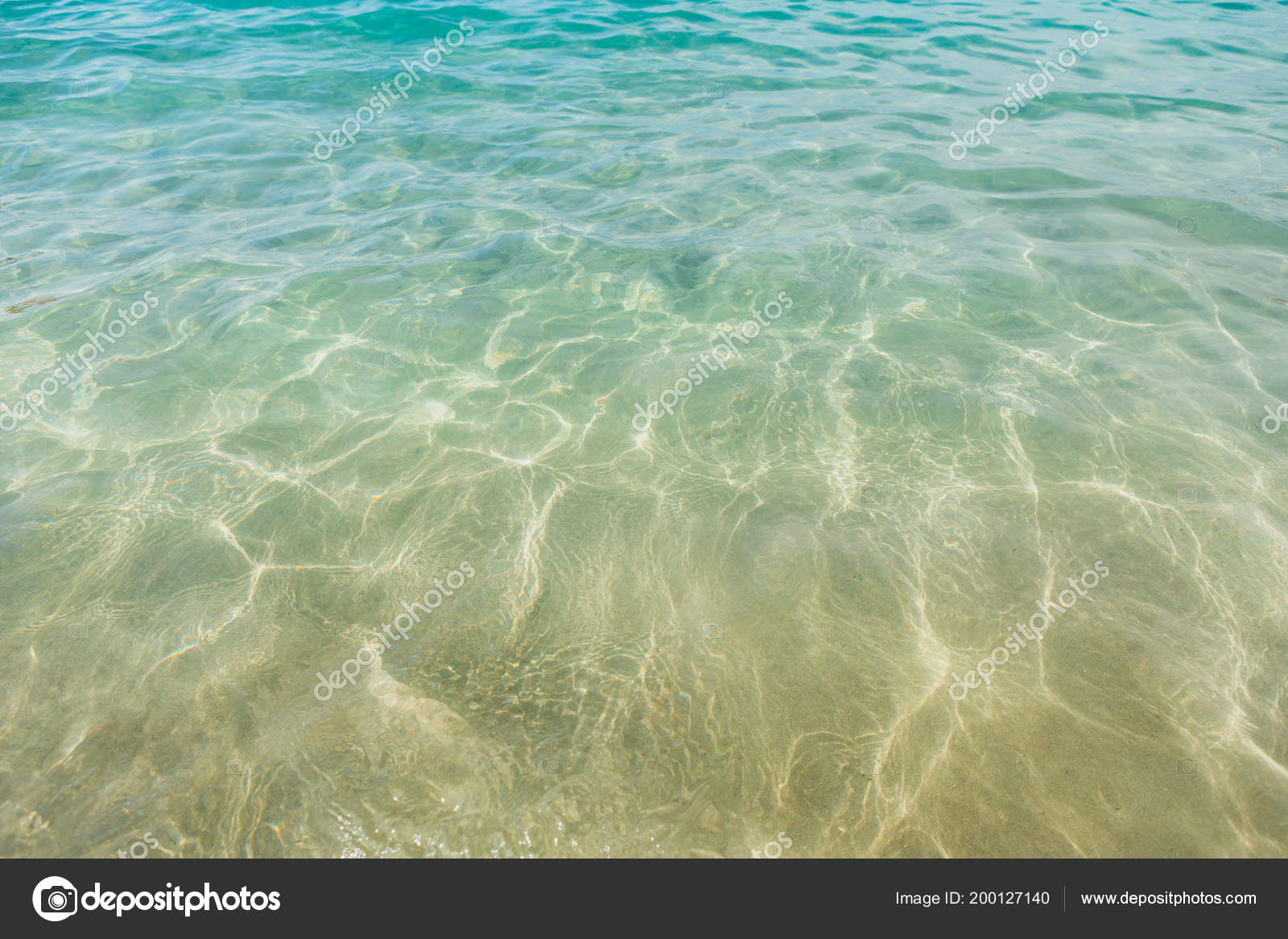 Blue Sea Water Caustics Background — Stock Photo © nikkytok #200127140