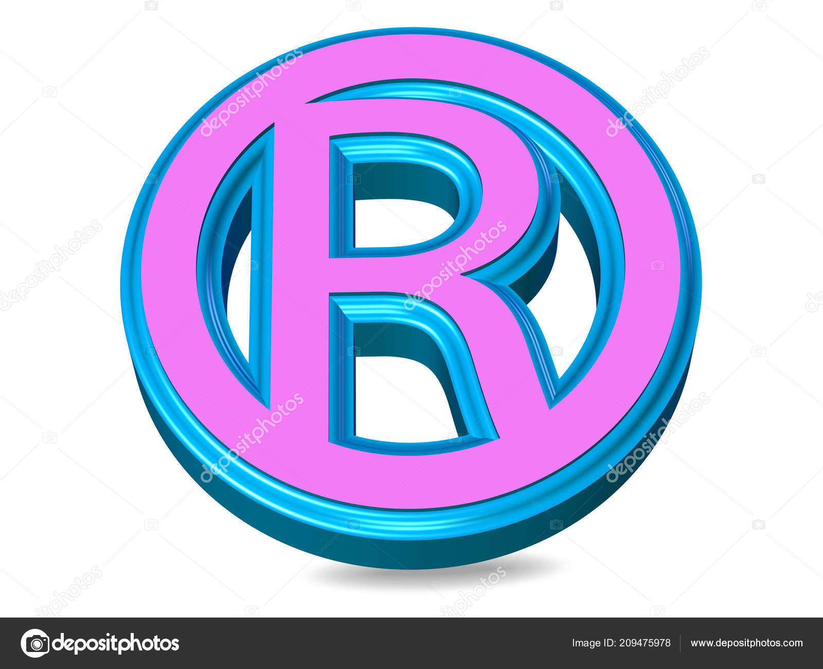Render Registered Mark Illustration Stock Photo — Stock Photo © aratum ...