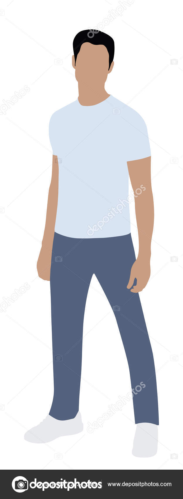 Illustration Man White Background Stock Vector by ©AndreyPopov 221343068