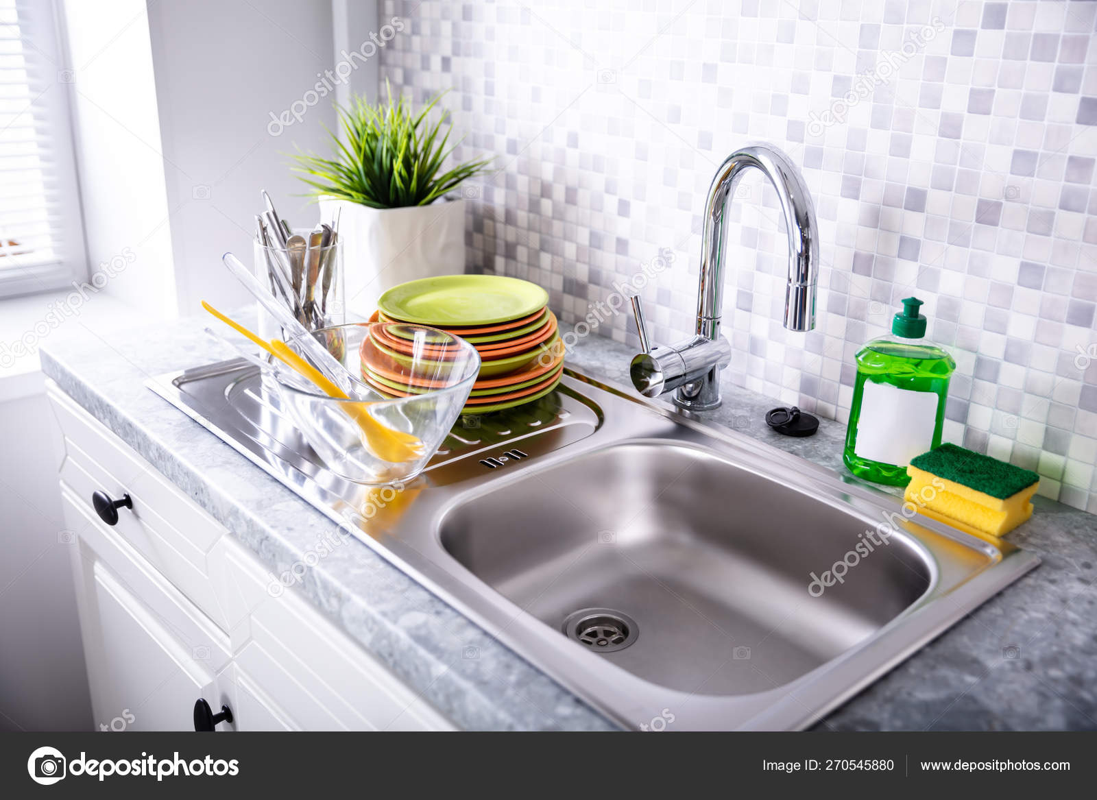 Clean Counter Kitchen Utensils Home — Stock Photo © AndreyPopov #270545880