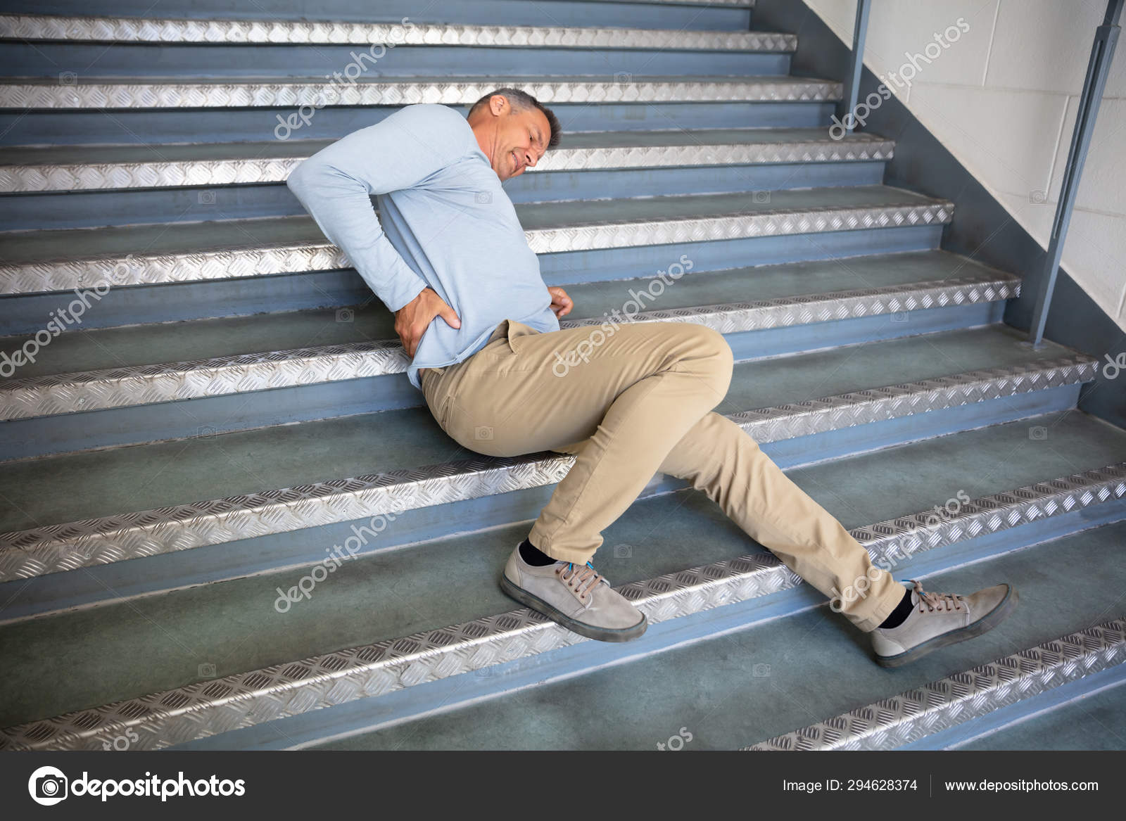 Child Falling Down Stairs