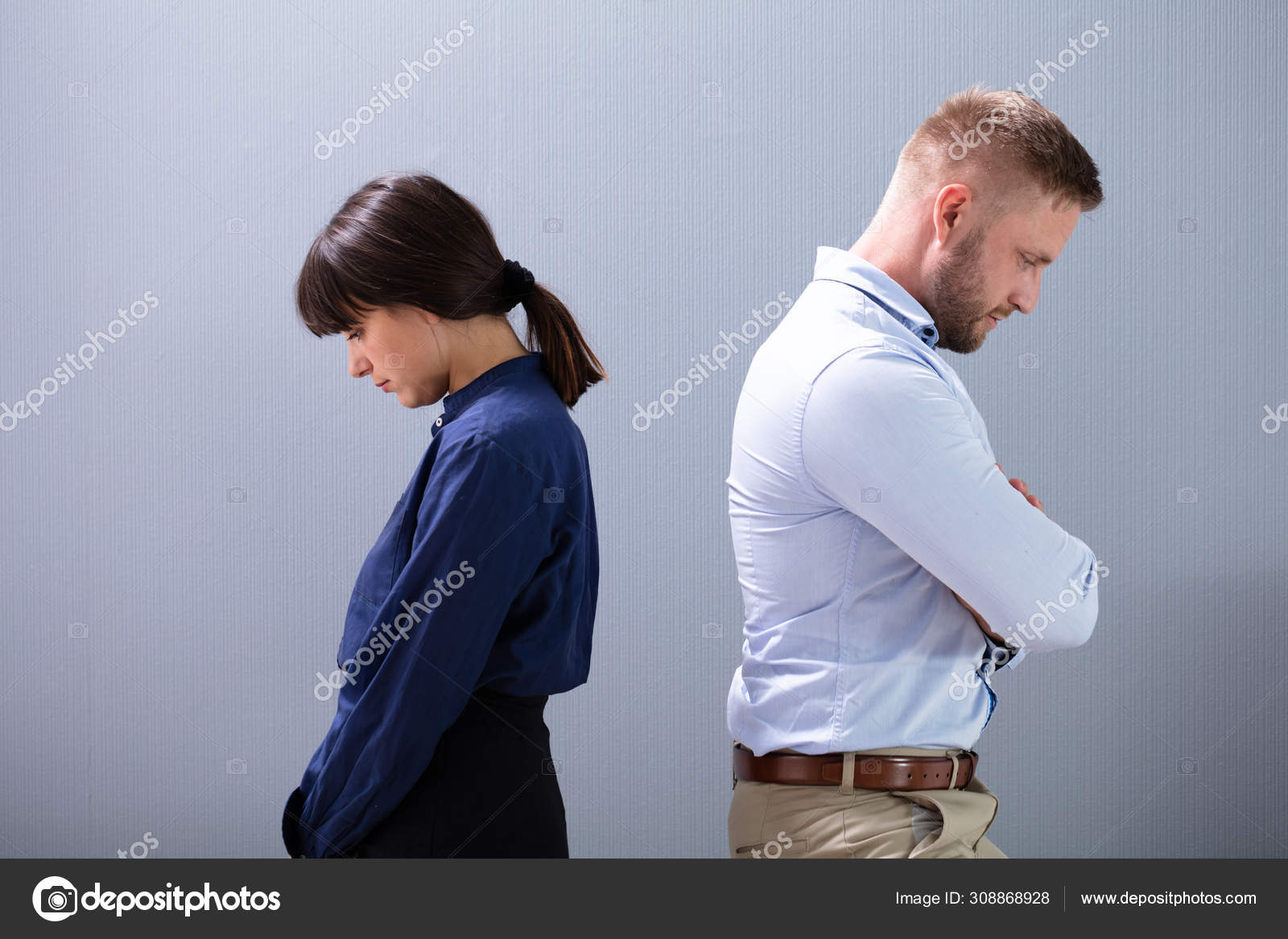 Man Standing Side Sad