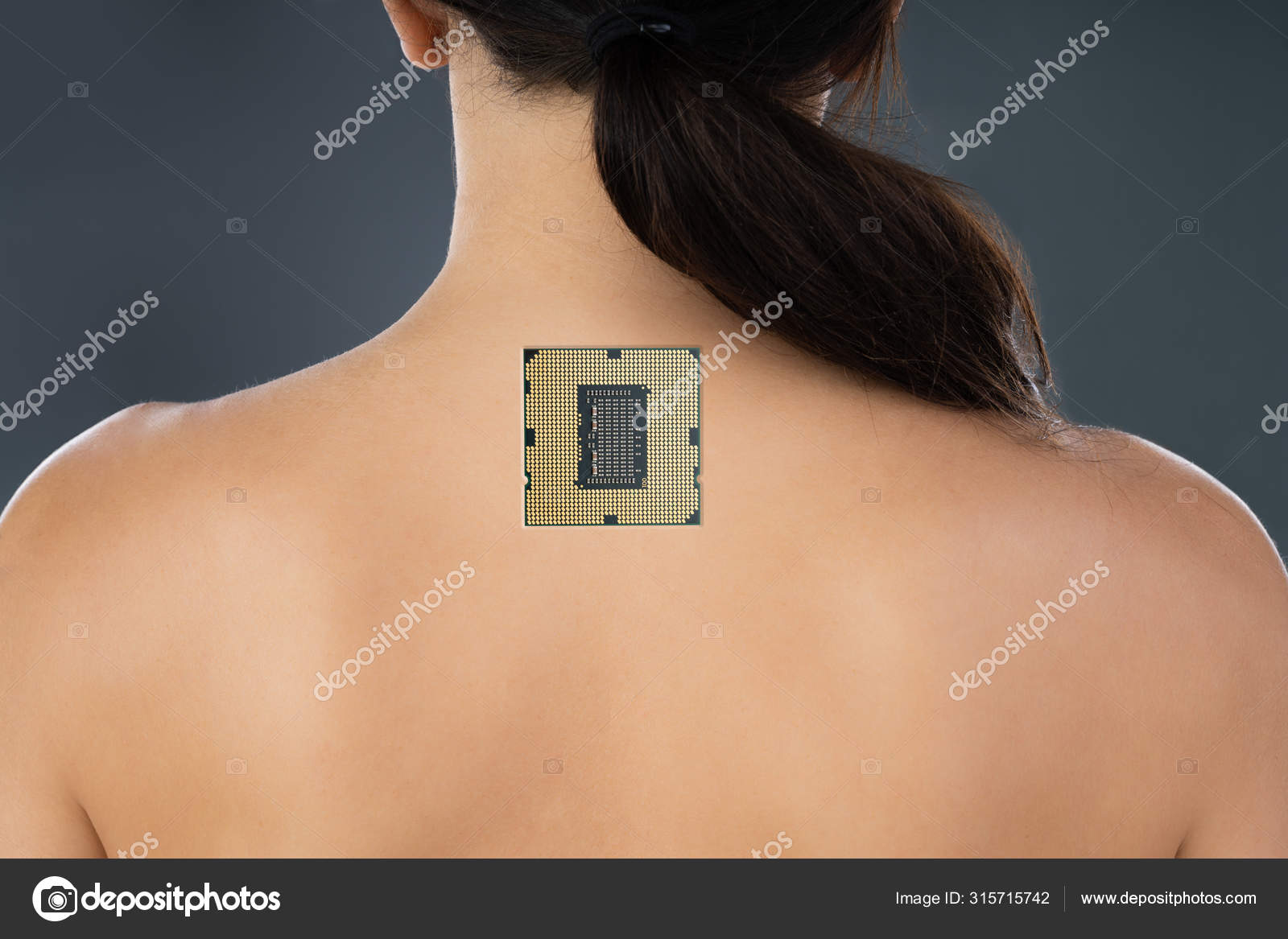 Computer Chip Tattoo