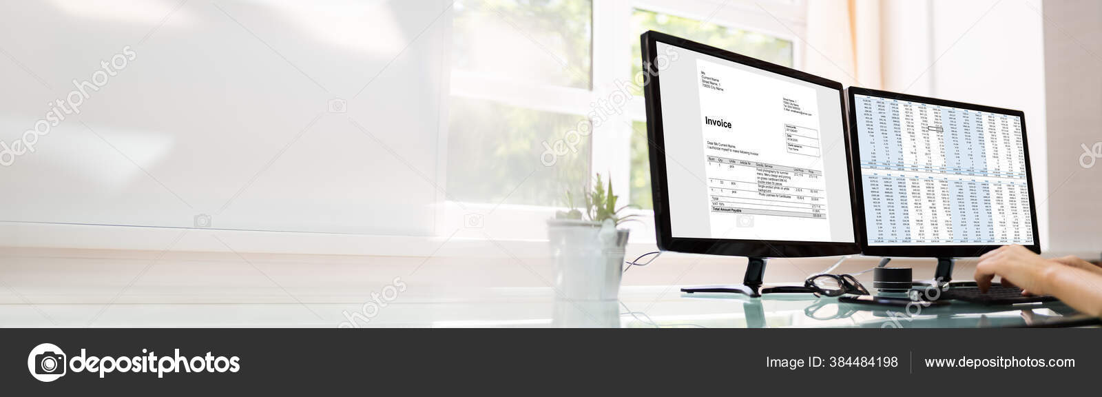 Analyst Working Spreadsheet Computer Screen — Stock Photo © AndreyPopov ...