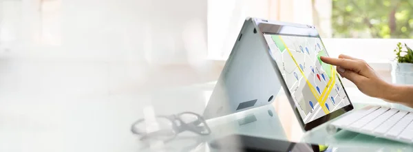 Invoice Software Checking Electronic Account Statement — Stock Photo ...