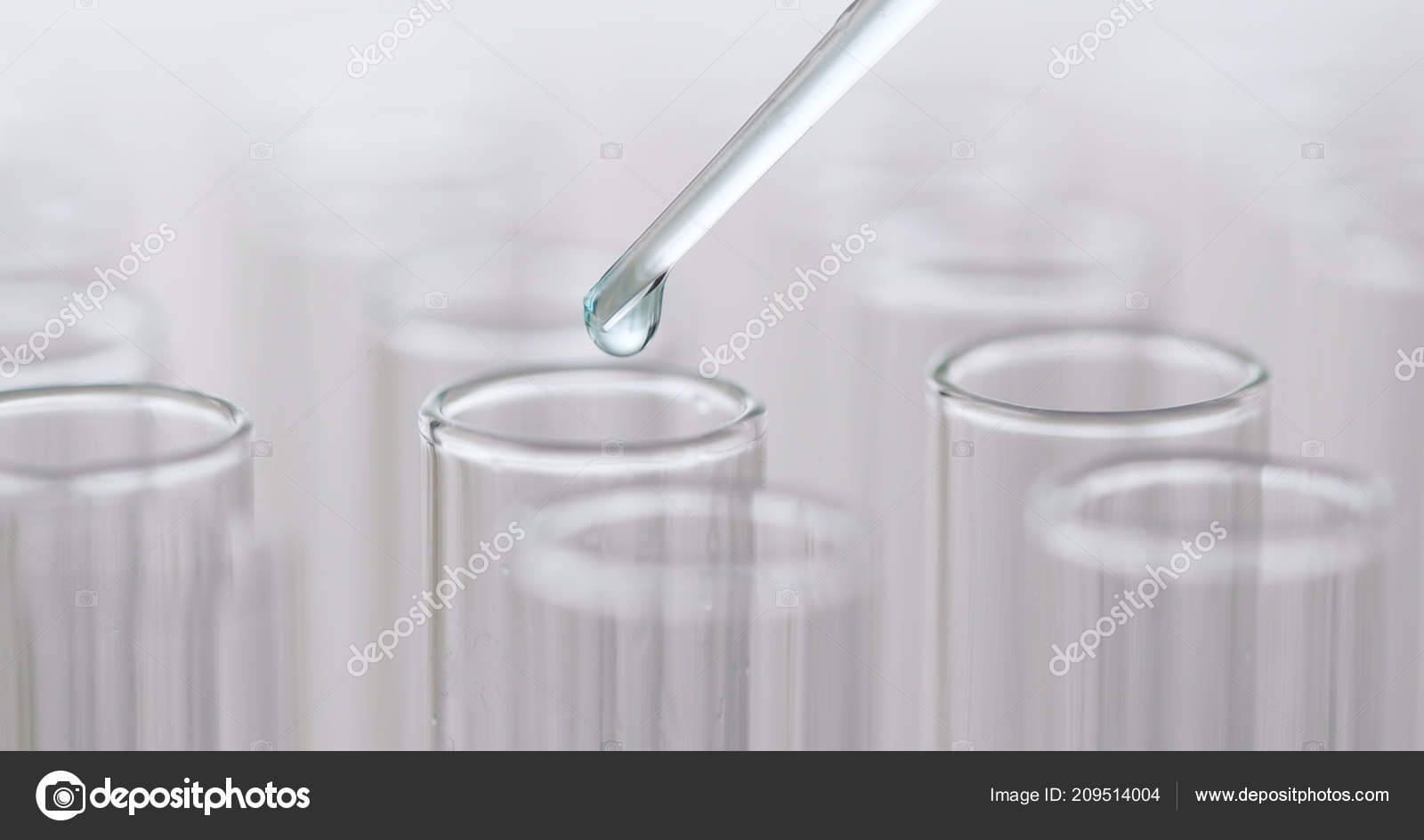Pipette Drip Drop Test Tubes — Stock Photo © leungchopan #209514004