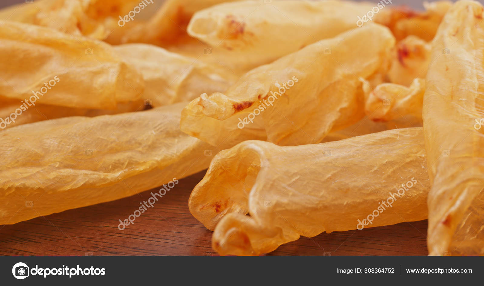 Dried fish maw close up — Stock Photo © leungchopan #308364752
