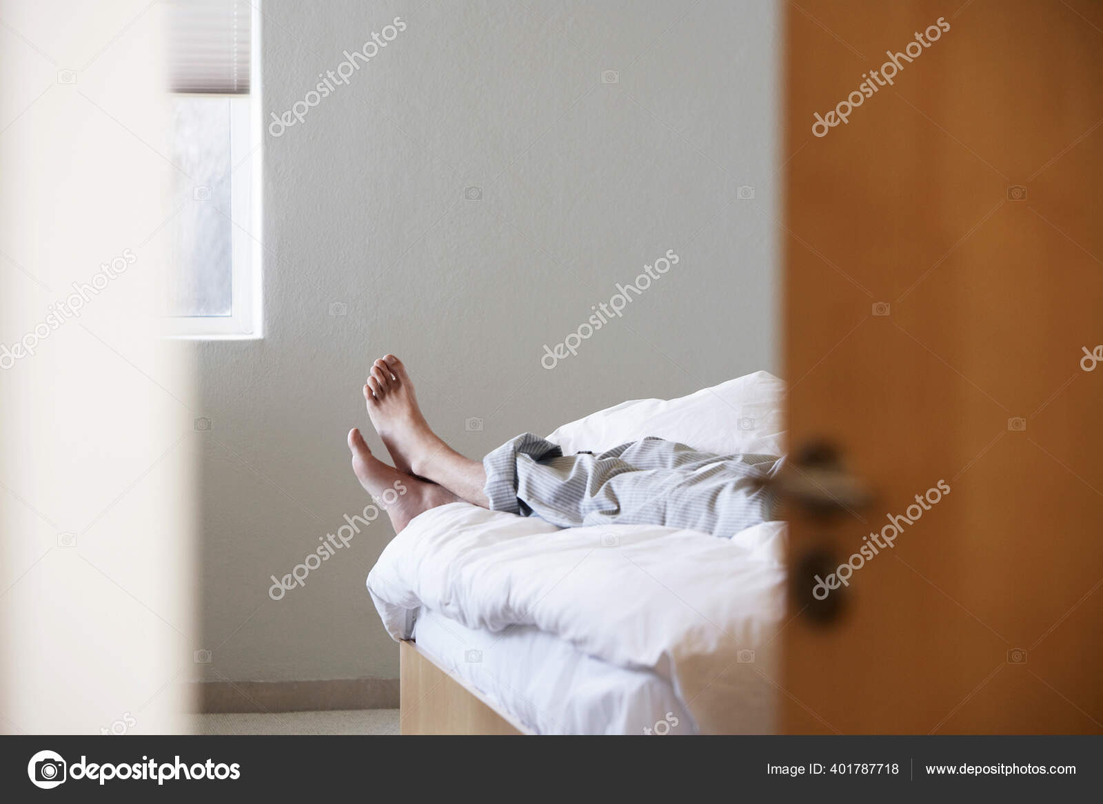 Person Laying Bed Background Stock Photo by ©londondeposit 401787718