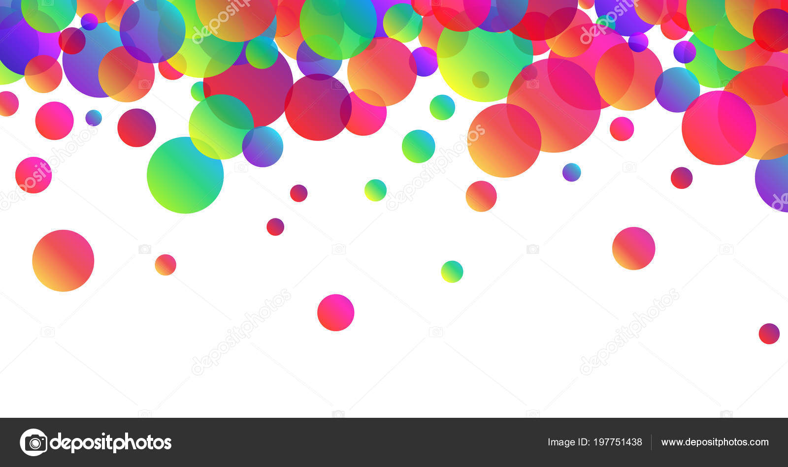 White Background Colour Drops Pattern Vector Paper Illustration Stock ...