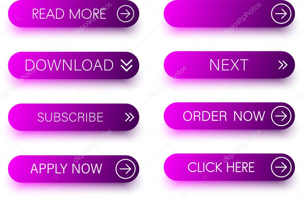 Conjunto de iconos morados aislados sobre fondo blanco. Ilustraci n vectorial 2024