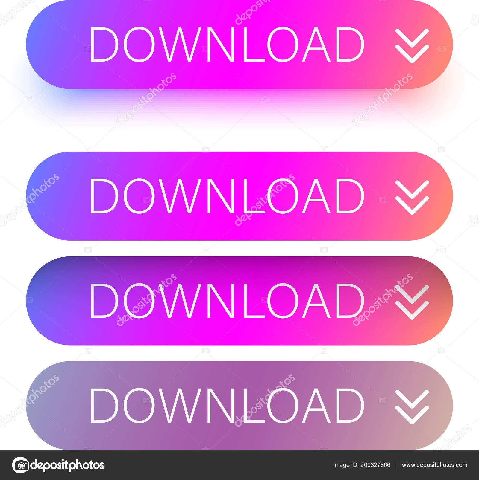 Spectrum Download Web Buttons Arrow Isolated White Background Stock ...