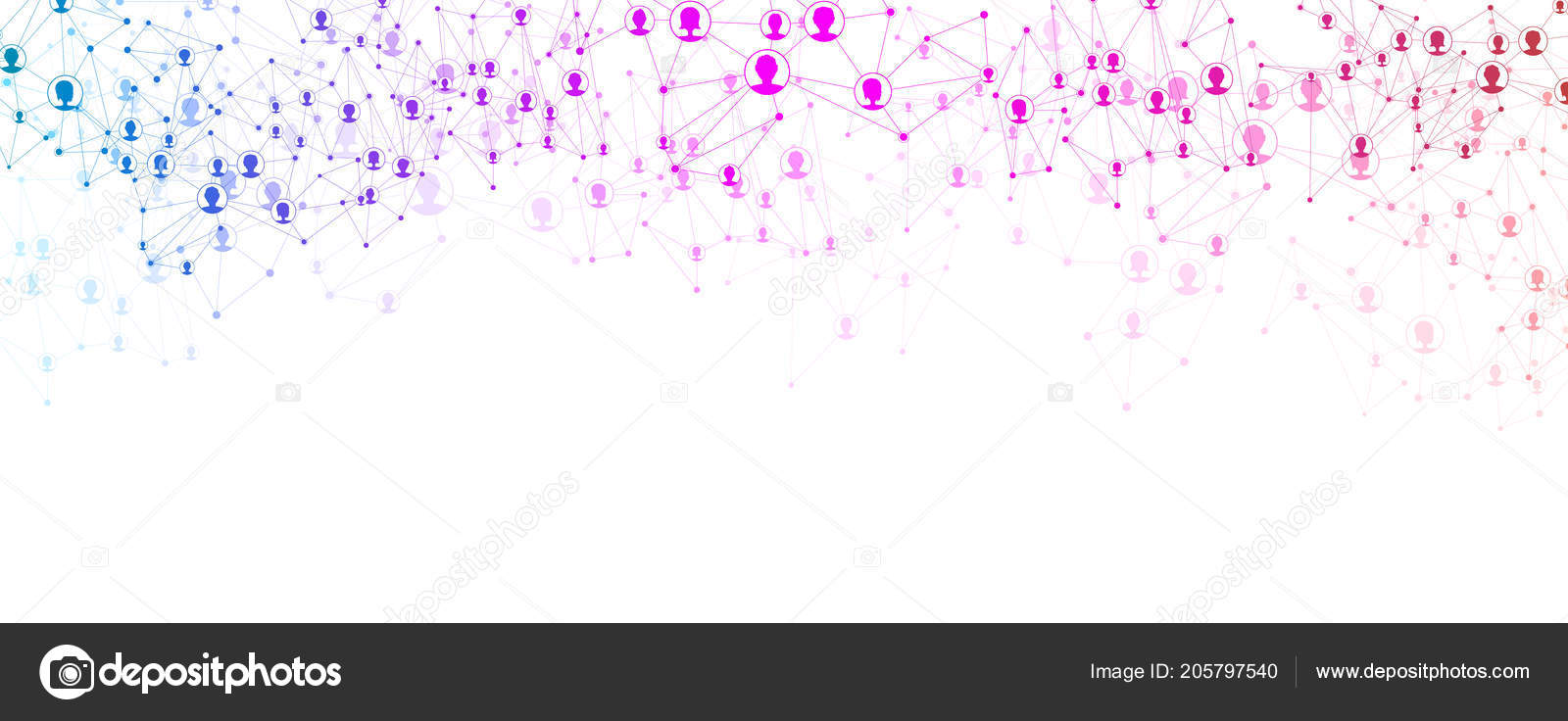 White Global Communication Background Colorful Spectrum Network Vector ...