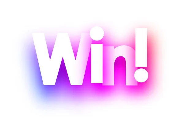 You Win Poster Spectrum Brush Strokes White Background Colorful ...