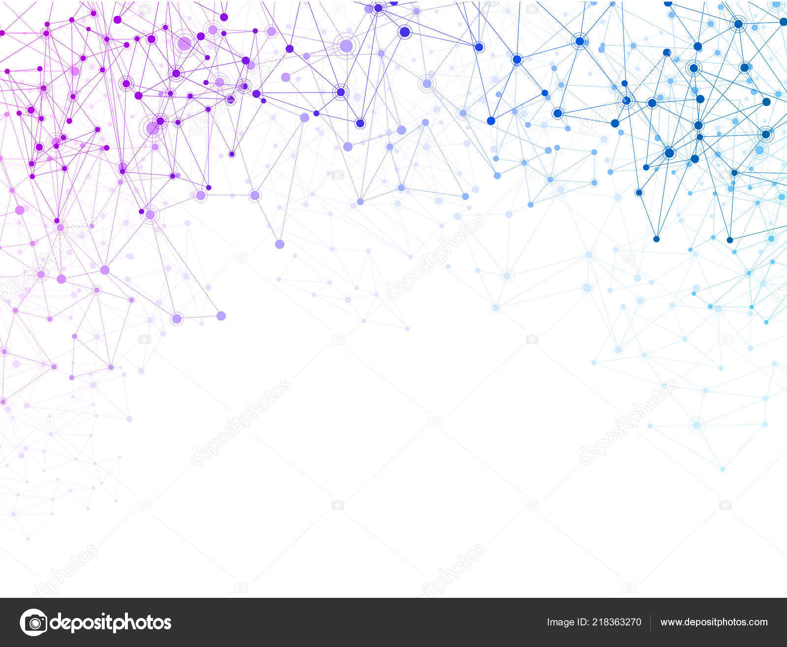 White Global Communication Poster Colorful Gradient Network Vector ...