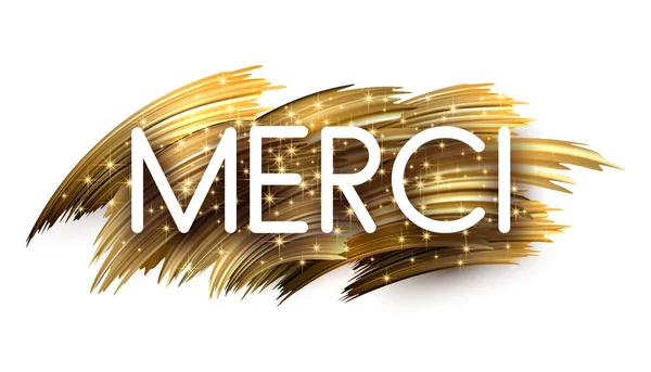 Paper merci sign. Stock Vector by ©Maxborovkov 79102906