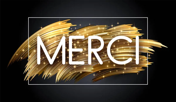 Paper merci sign. Stock Vector by ©Maxborovkov 79102906