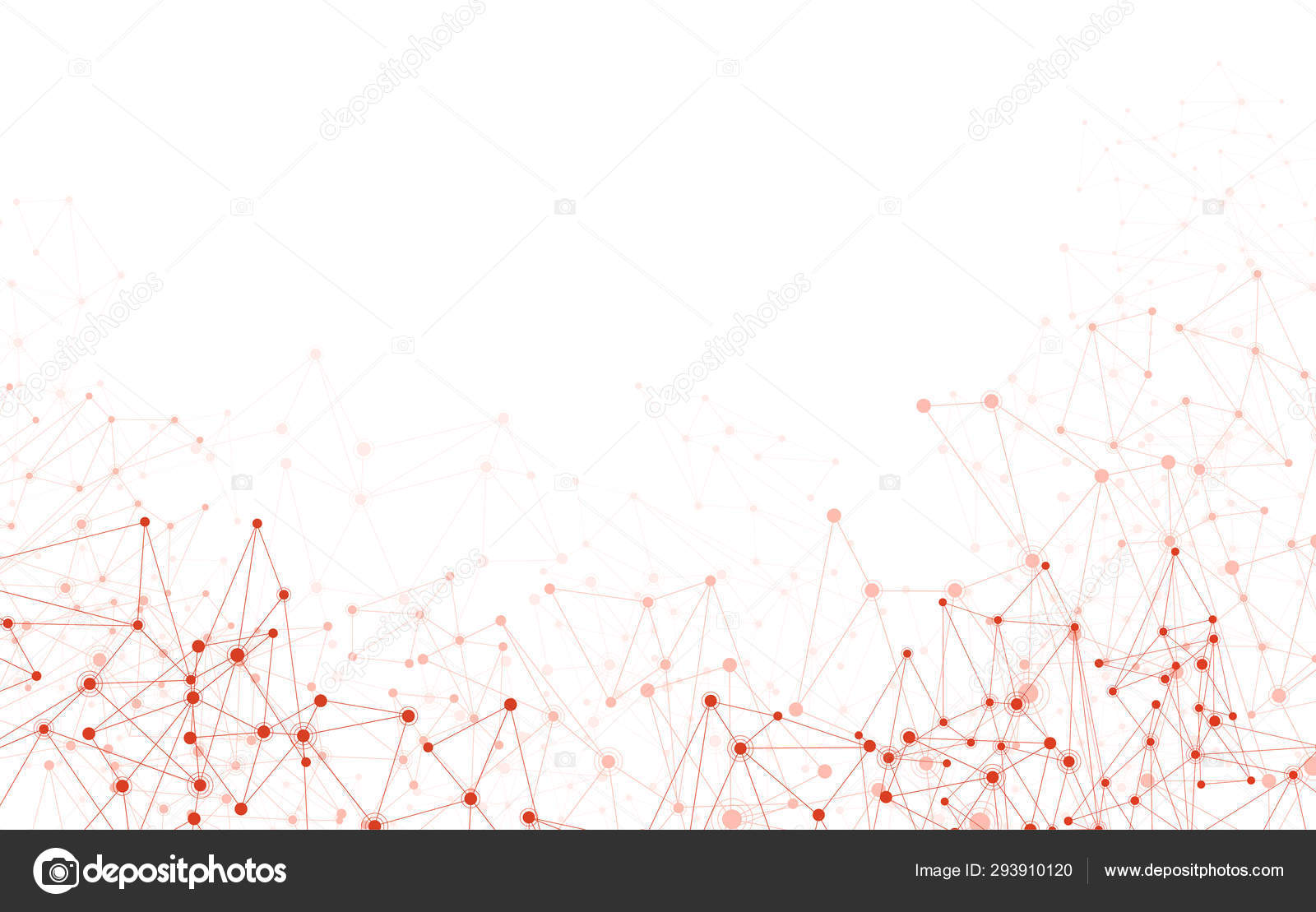 Global social communication horizontal banner with polygon netwo Stock ...