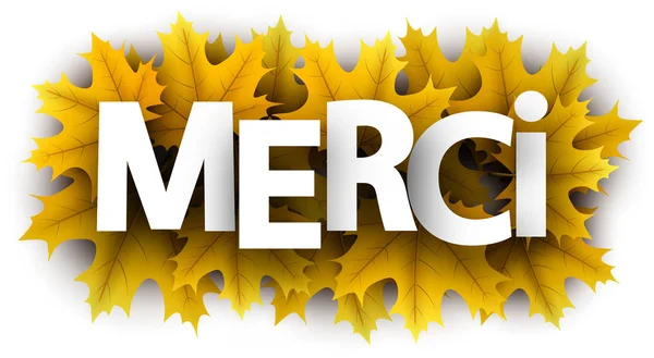 Paper merci sign. Stock Vector by ©Maxborovkov 79102906