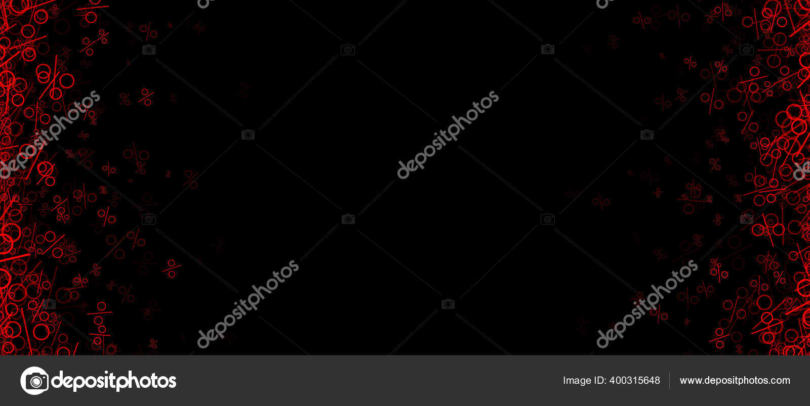 Merah Persen Frame Pada Latar Belakang Hitam Ilustrasi Vektor Vektor ...