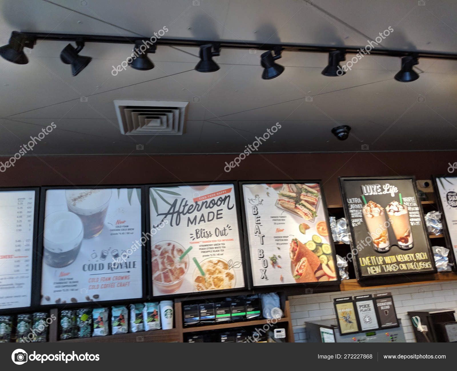 Starbucks Menu Wall
