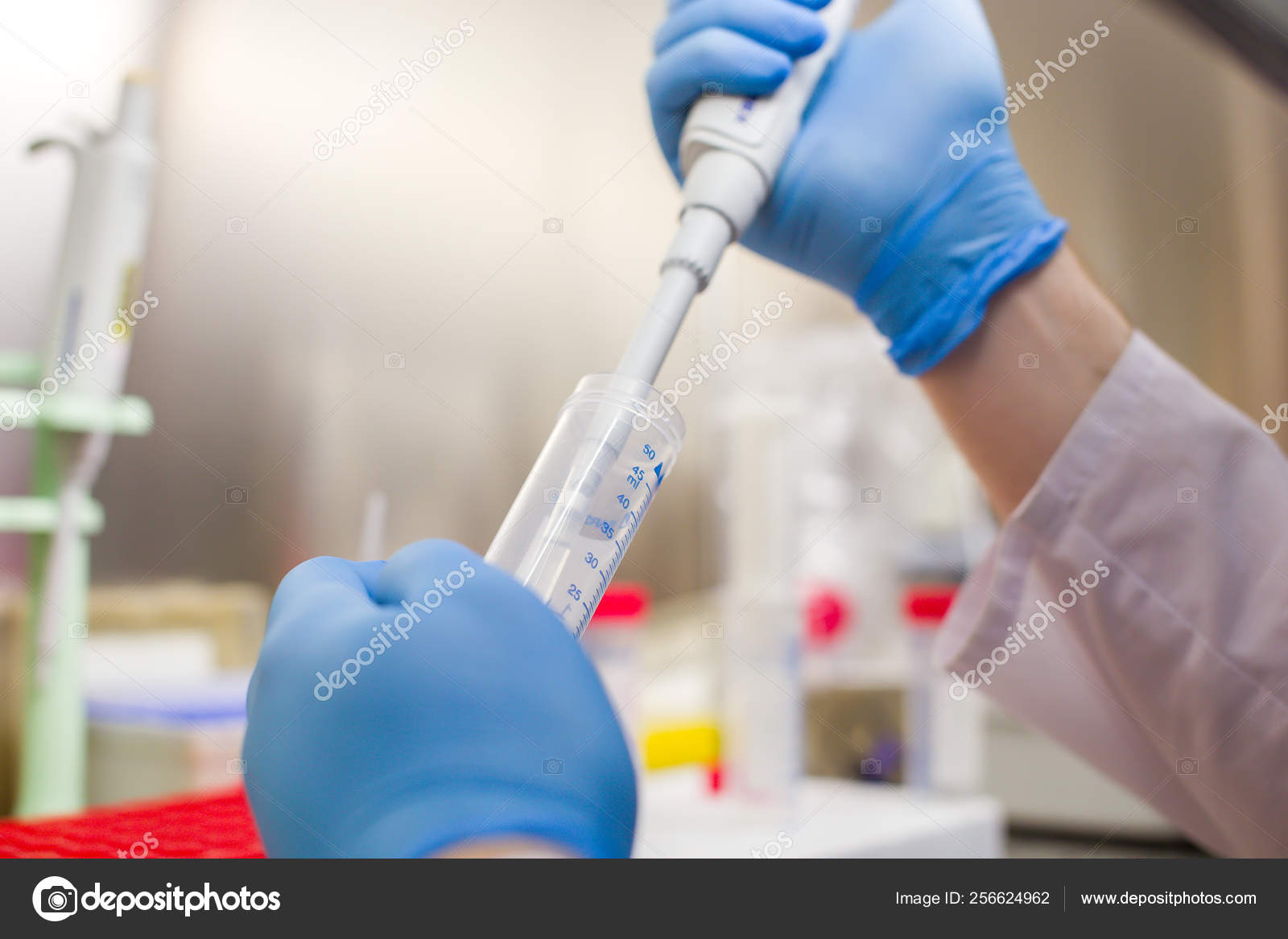 Laboratory work with plasmid DNA extraction Stock Photo by ©vshivkova ...