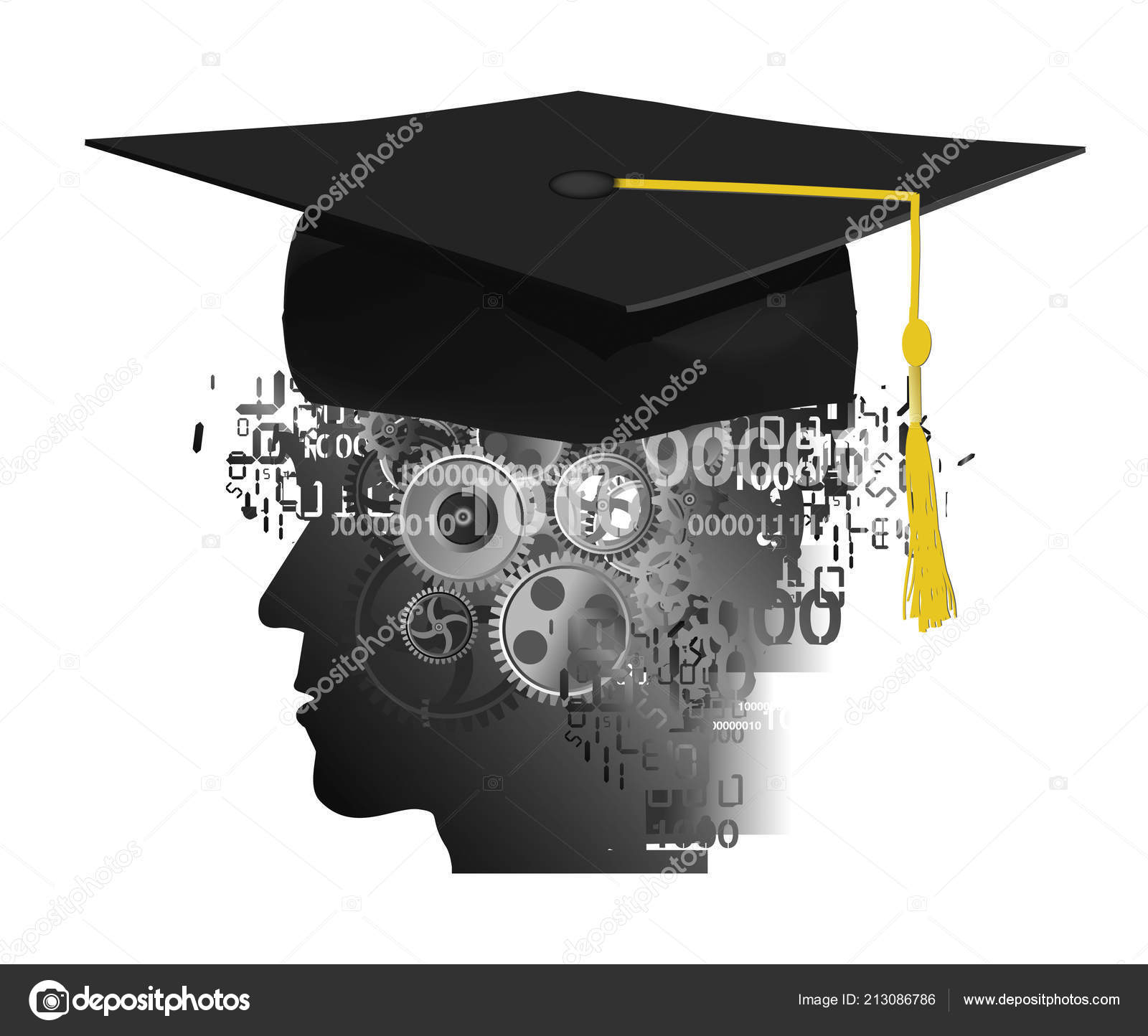 Graduate Head Silhouette