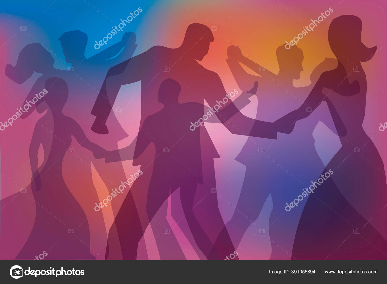 Ballroom Dance Party Background