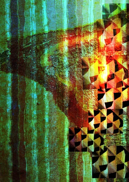 Modern collage in conceptual design, multiple layers background - Stock ...