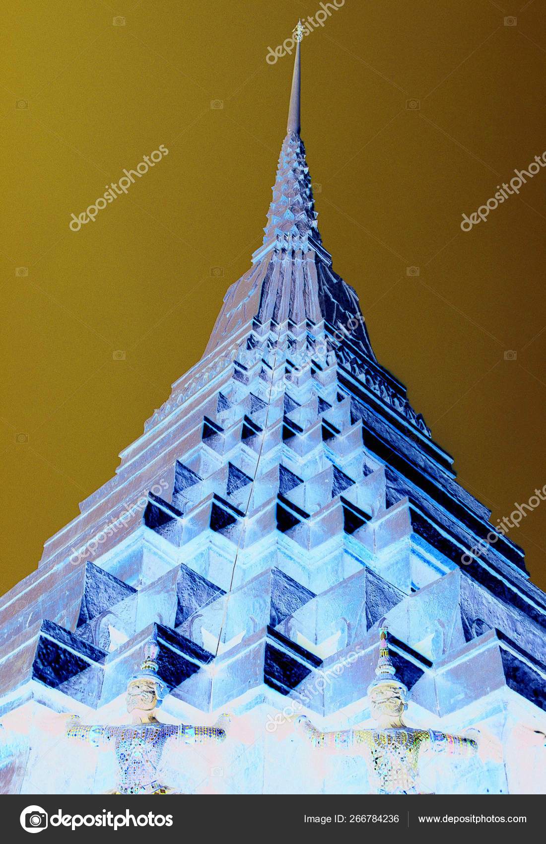 Templo Buda Sudeste Asiático Vista Diurna: fotografía de stock ...