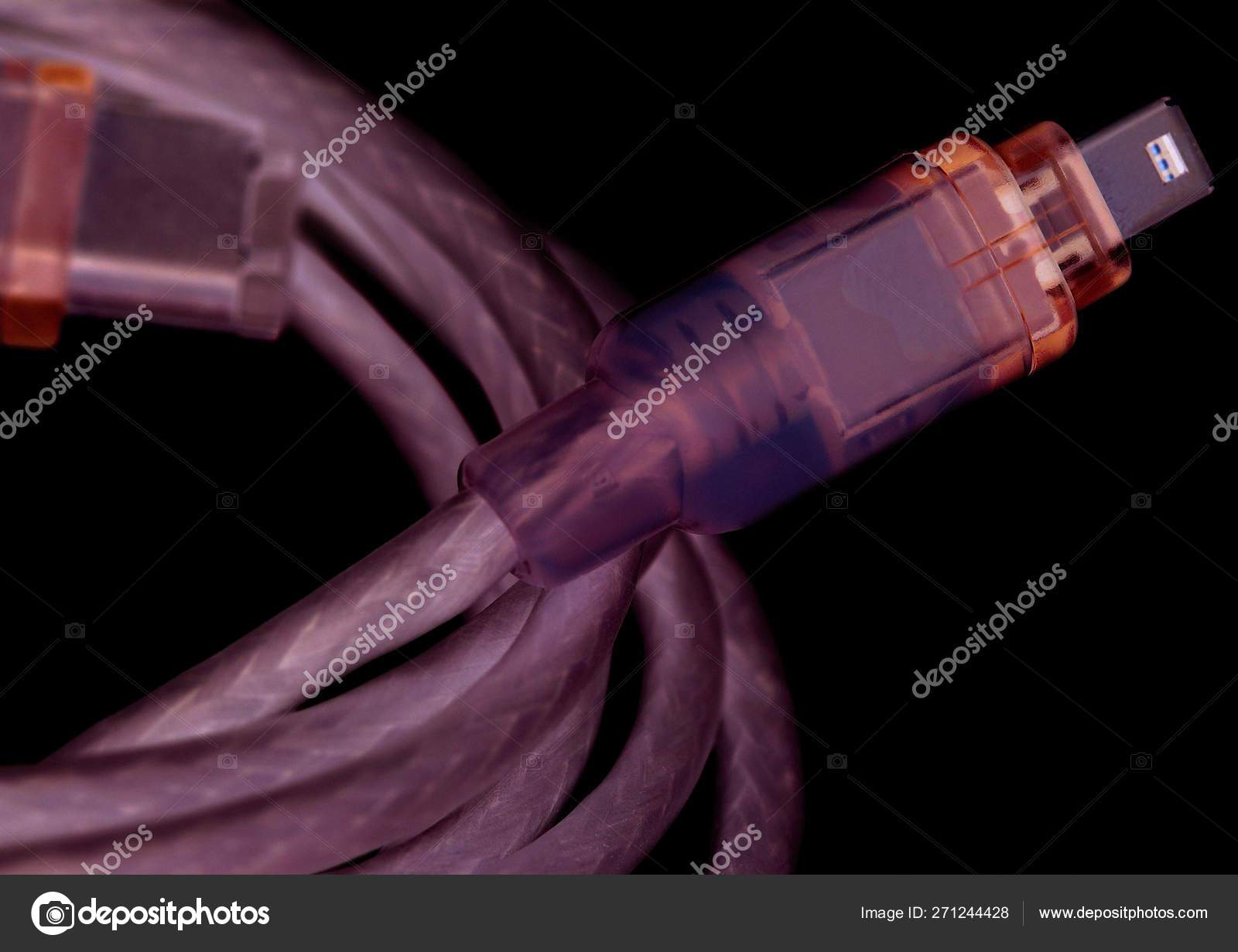 Cable White Background Stock Photo by ©chiangidj 271244428