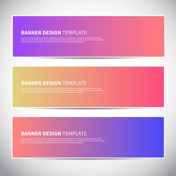 Banners Headers Trendy Bright Gradient Colorful Background Vector ...