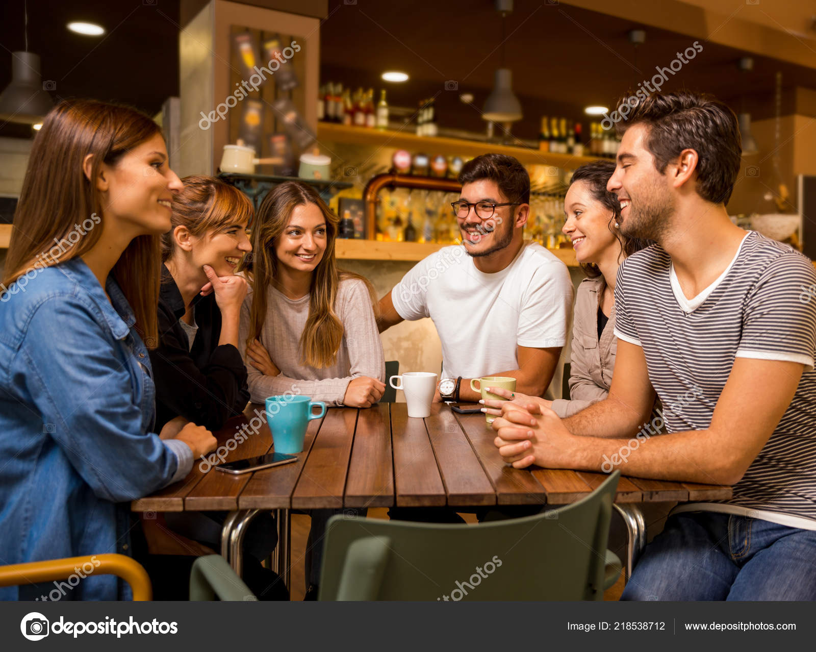 Friends Drinking Coffee