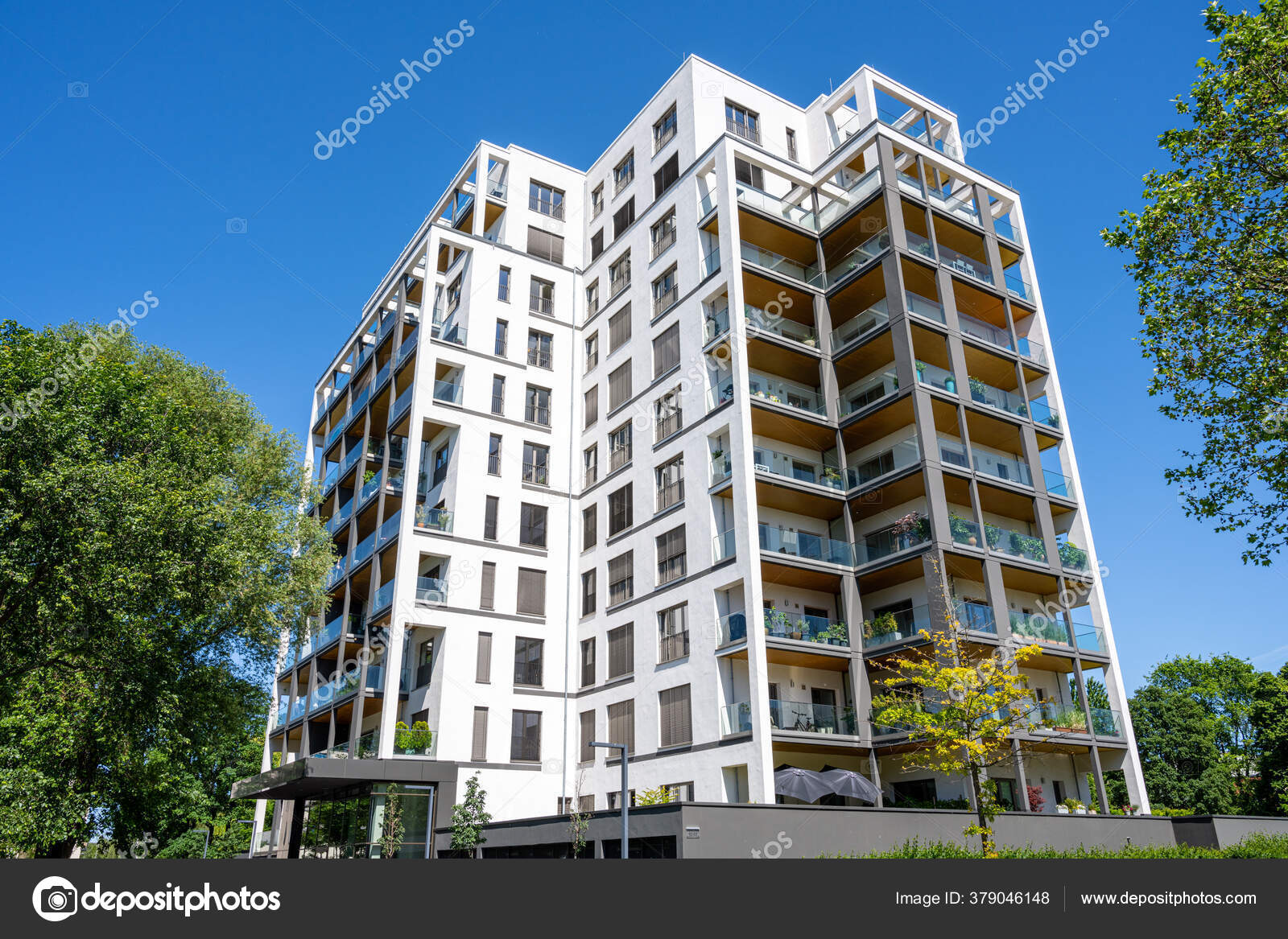 Big Modern Multi Apartment House Seen Berlin Germany — Stock Photo ...