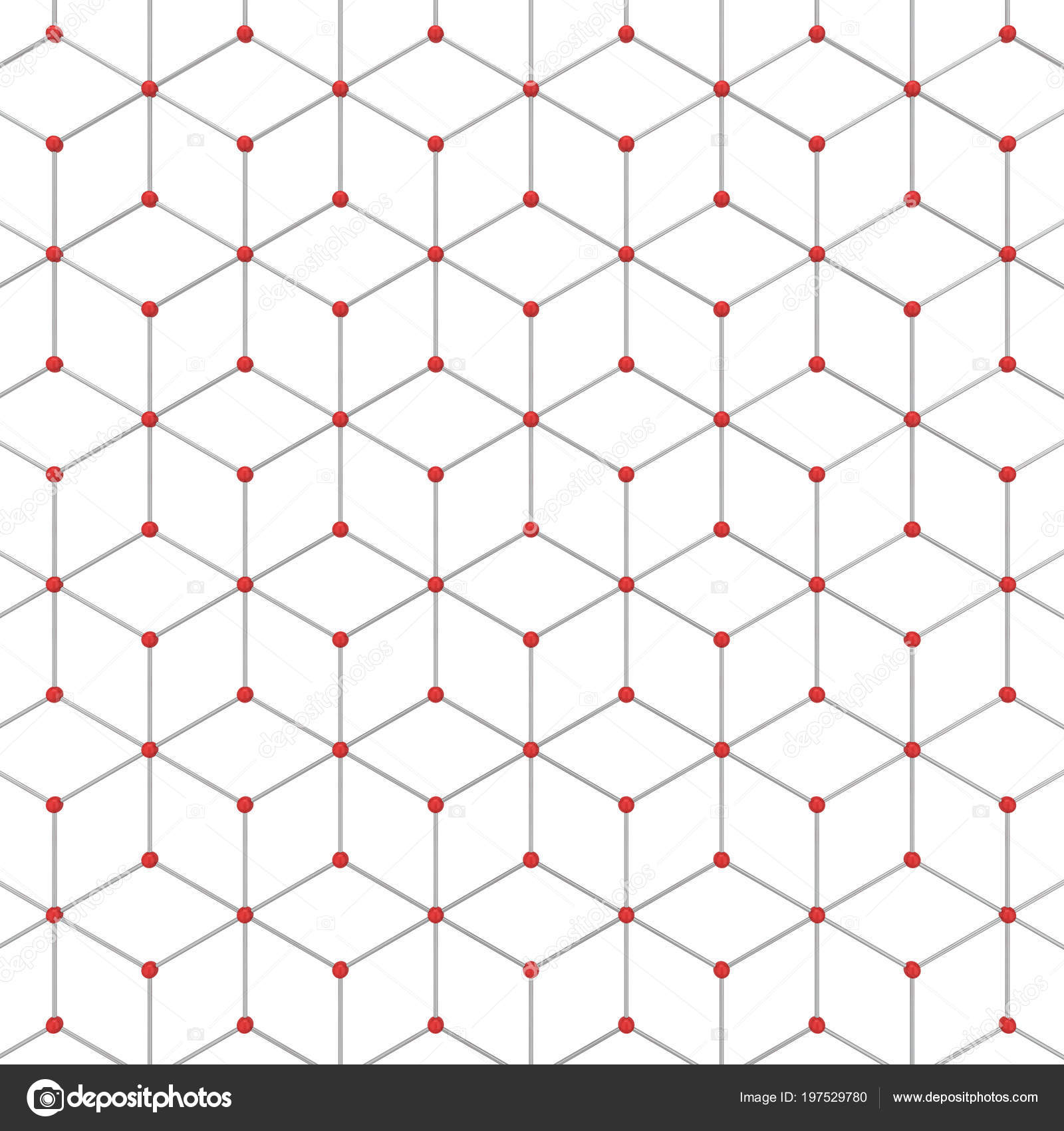 Pola Segi Enam Abstrak Ilustrasi Diisolasi Pada Latar Belakang Putih ...