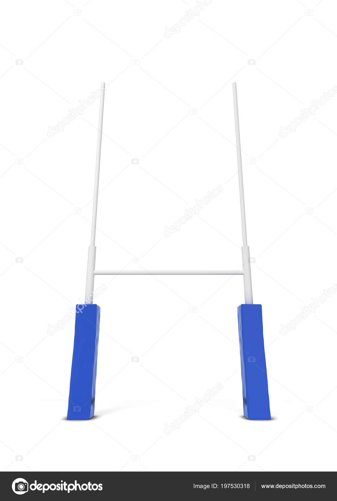 Rugby Posts Illustration Isolated White Background Stock Photo by ...