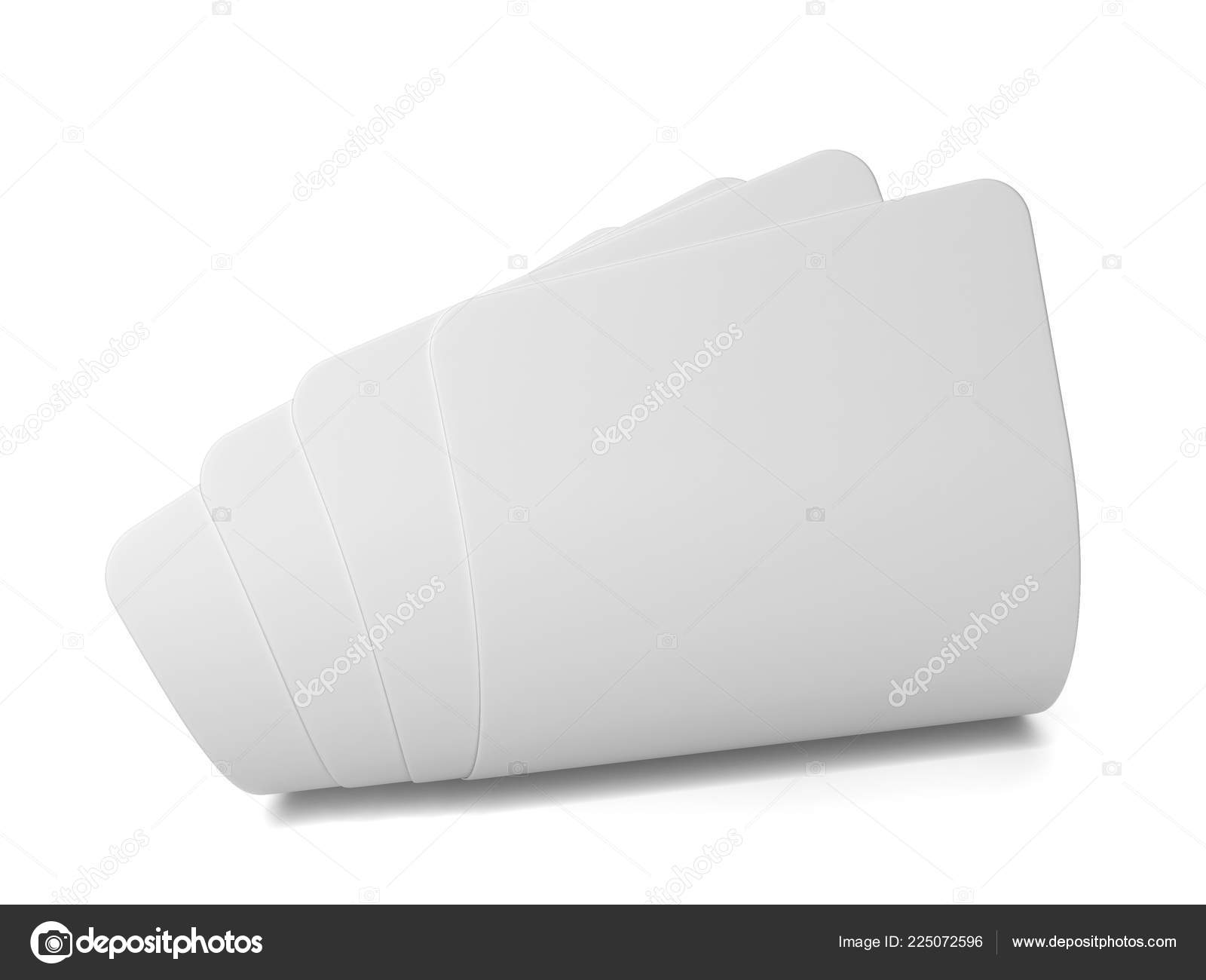 Blank Playing Cards Poker Other Games Illustration Isolated White ...