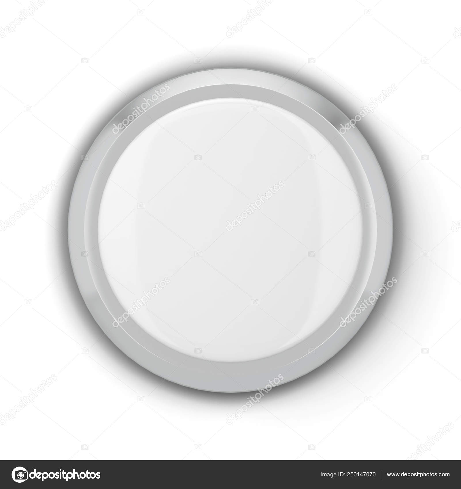 Blank round push button Stock Photo by ©montego 250147070
