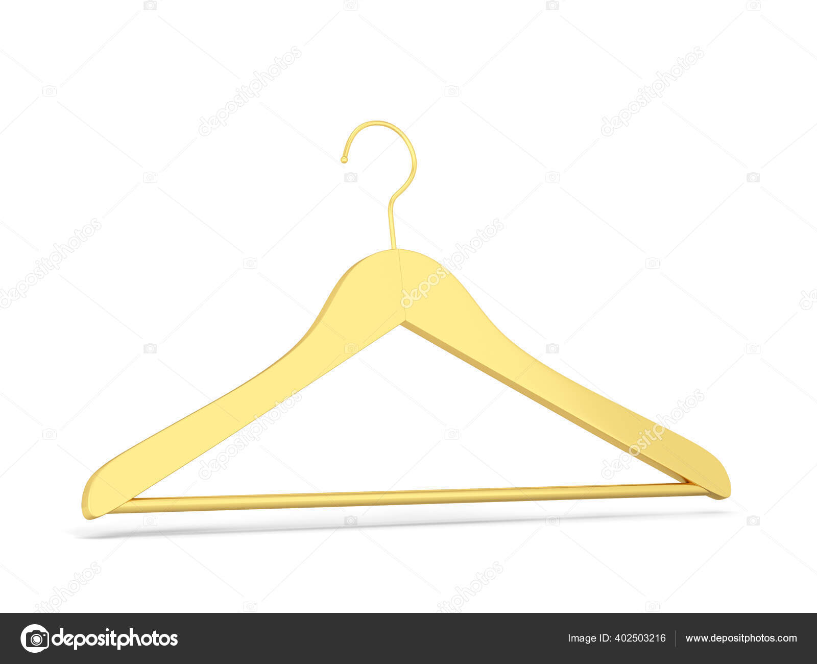 Single Cloth Hanger Illustration Isolated White Background Stock Photo ...