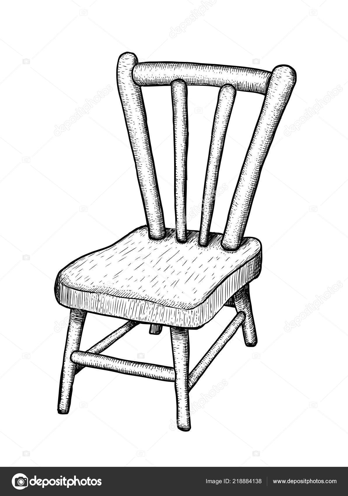 Hand Drawn Chair Vector Illustration Stock Vector Image by ©SynchR ...