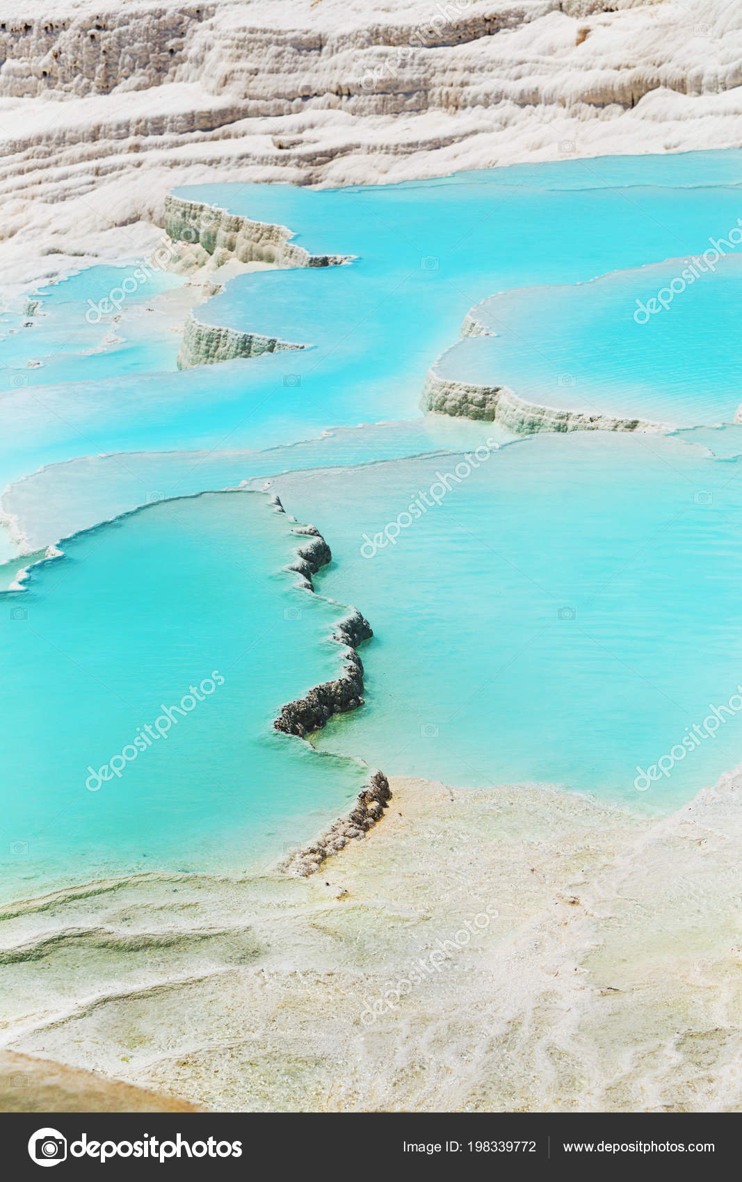 Pamukkale Exotic Pearl Turkey Rarest Natural Phenomenon Stock Photo by ...