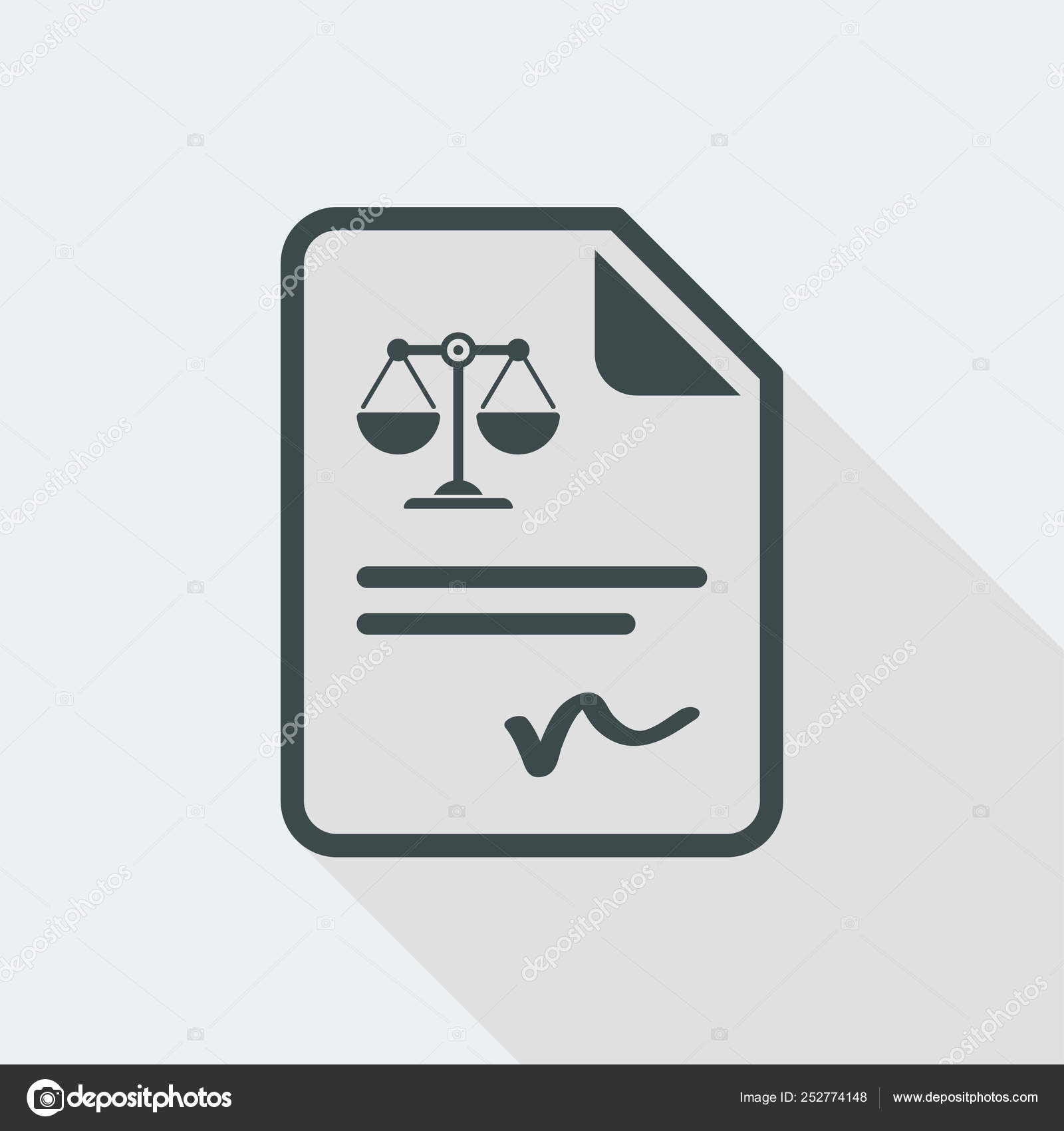 Legal document and signature Stock Vector Image by ©MyVector #252774148