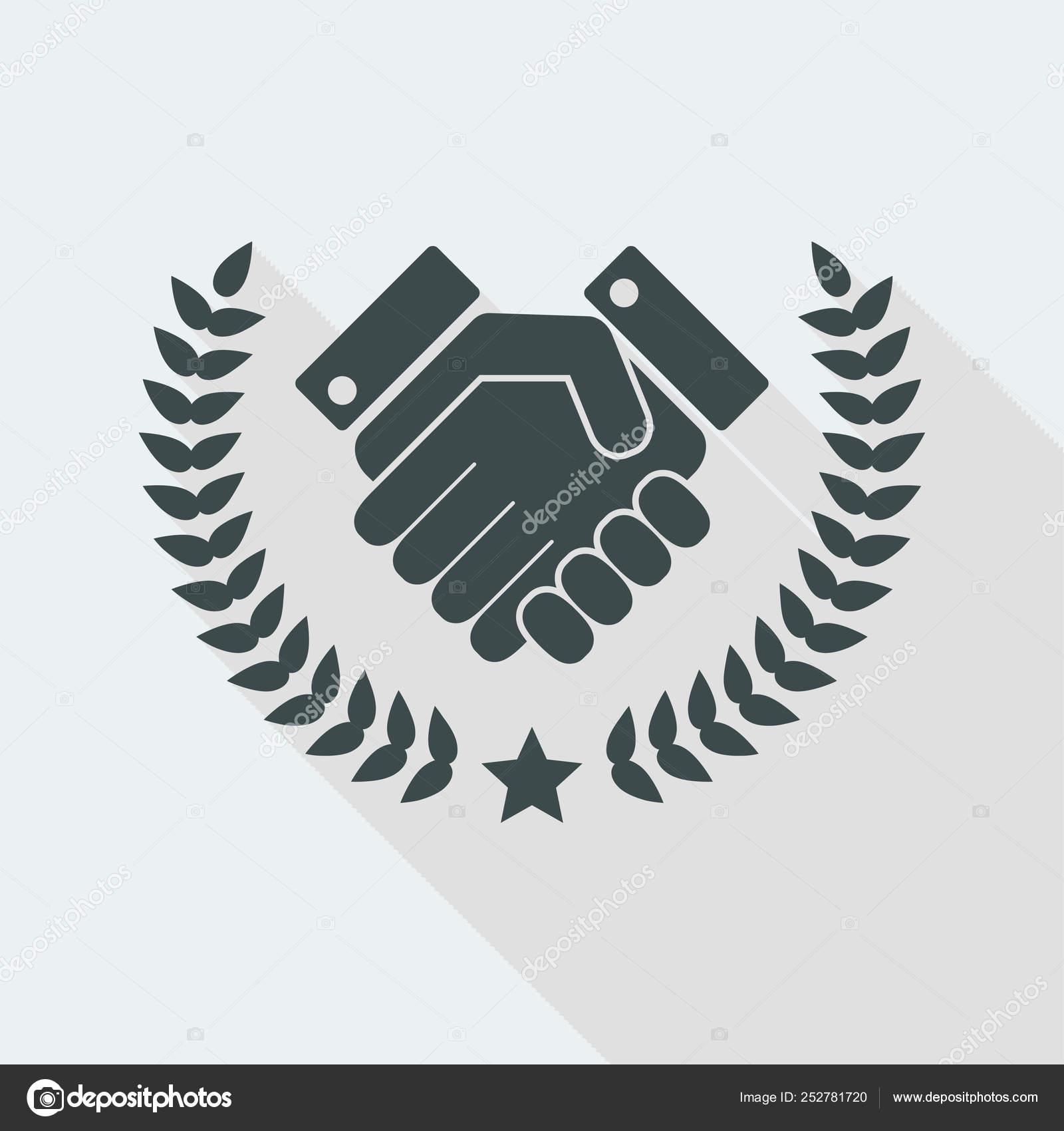 Icono del símbolo del acuerdo oficial Stock Vector by ©MyVector 252781720