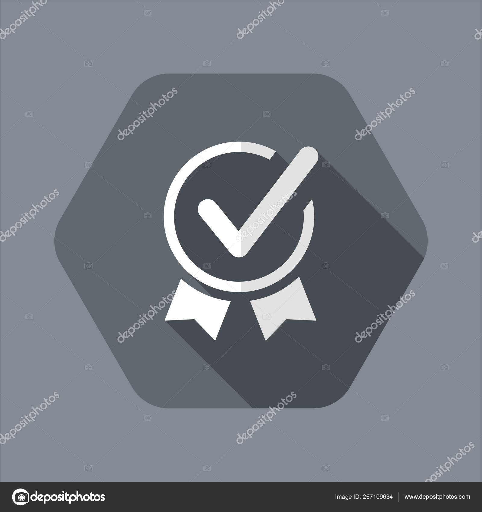 Símbolo aprobado - Vector icono web Vector de stock #267109634 de ©MyVector