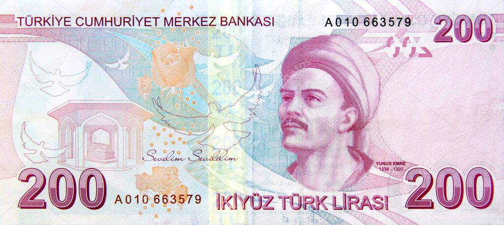 200 Liralık Banknot — Stok Editoryel Fotoğraf © faraways #380151230