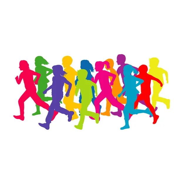 Running Race Clip Art Silhouette