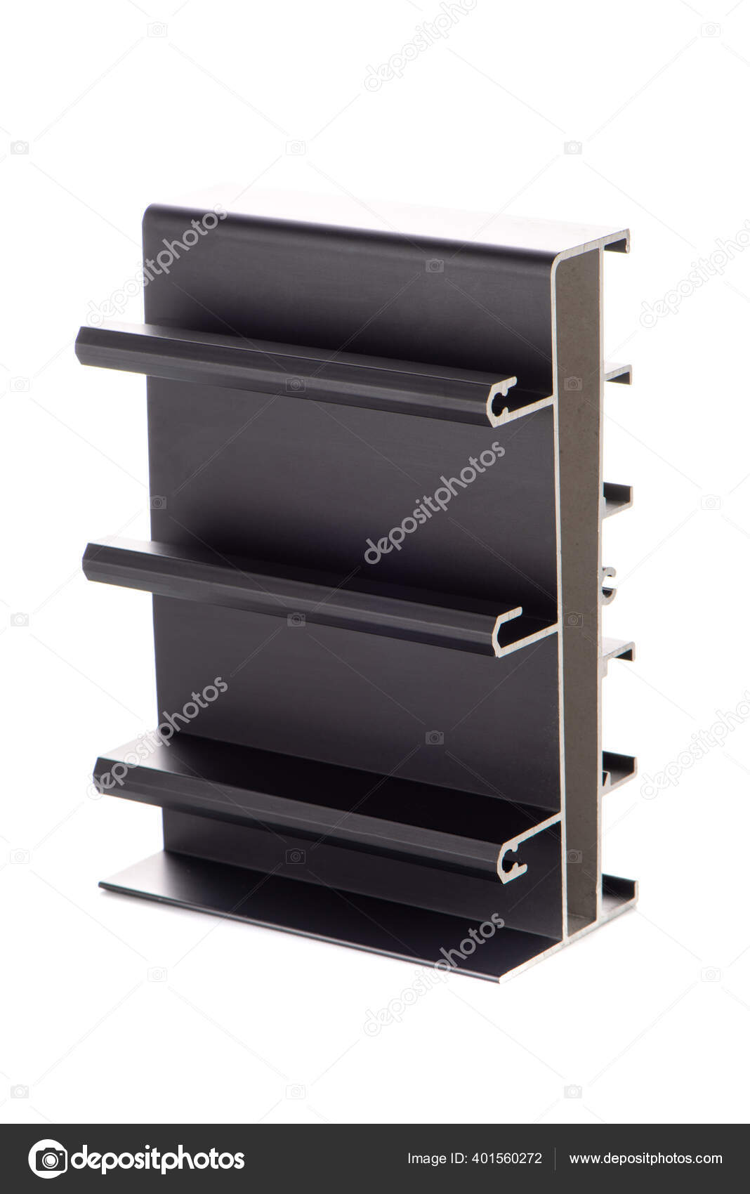 Aluminium Profile Sample Isolated White Background Stock Photo by ...