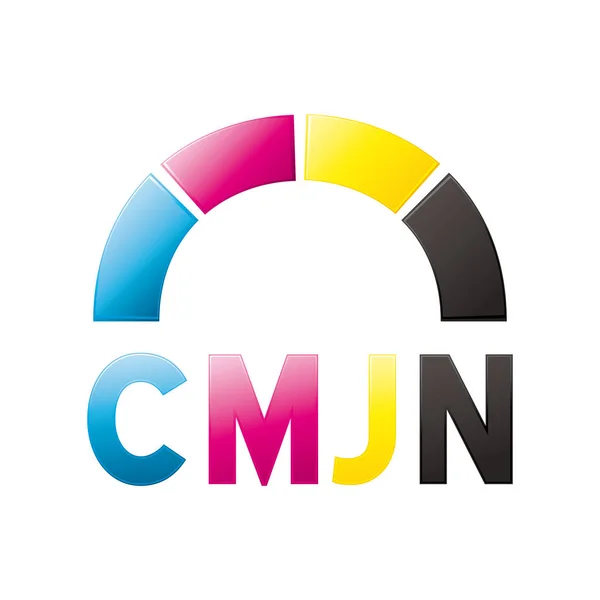 CMYK CMJN Ink toners icon diagonally arranged. Stock Vector Image by ...