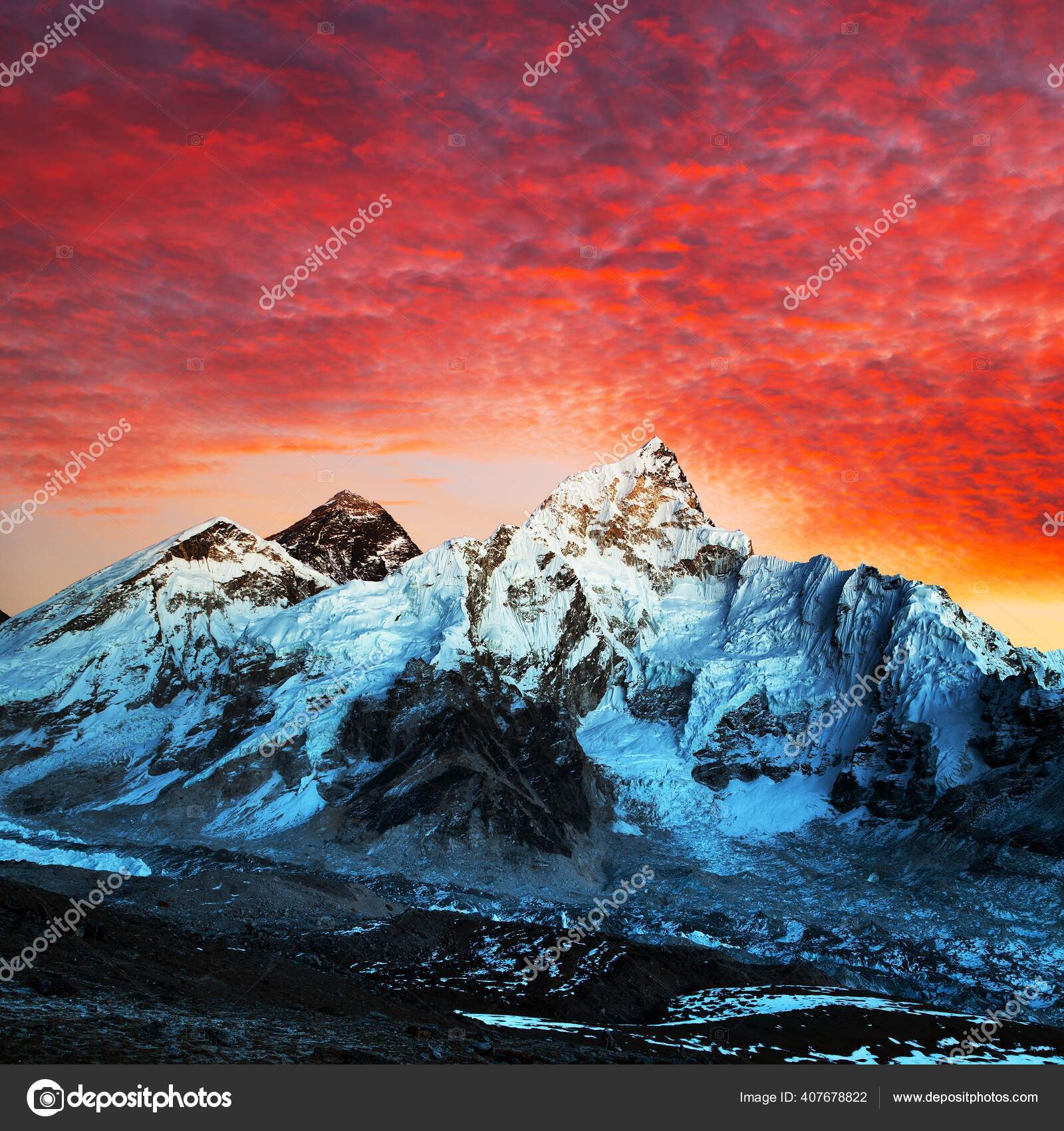 Mount Everest Beautiful Image